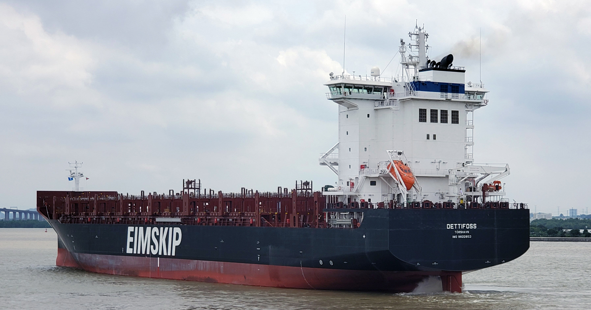 Dettifoss á heimleið - Eimskip